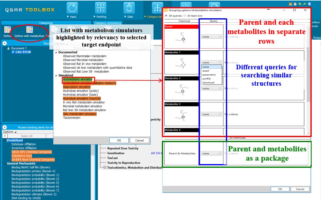 Grouping ⬣ QSAR Toolbox