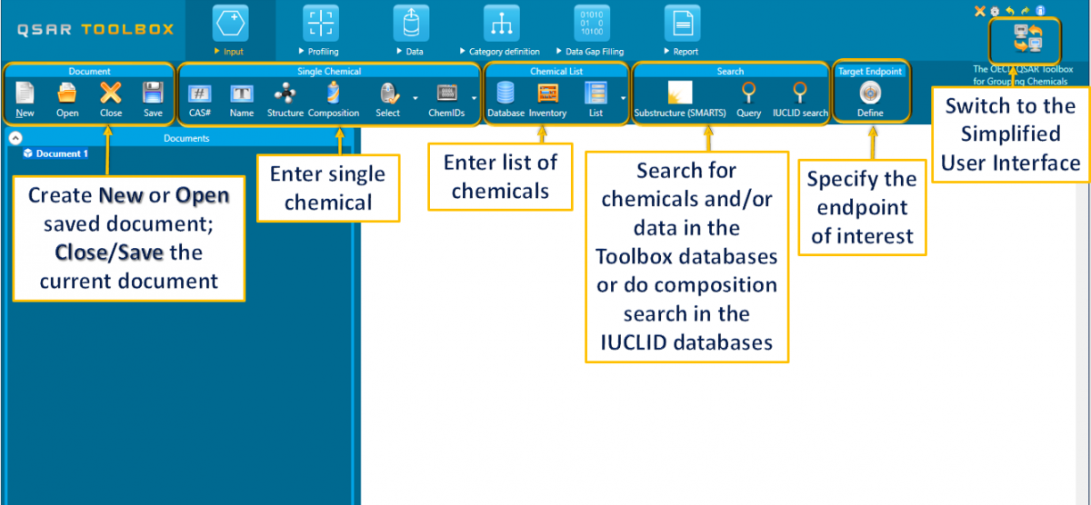 Input ⬣ QSAR Toolbox