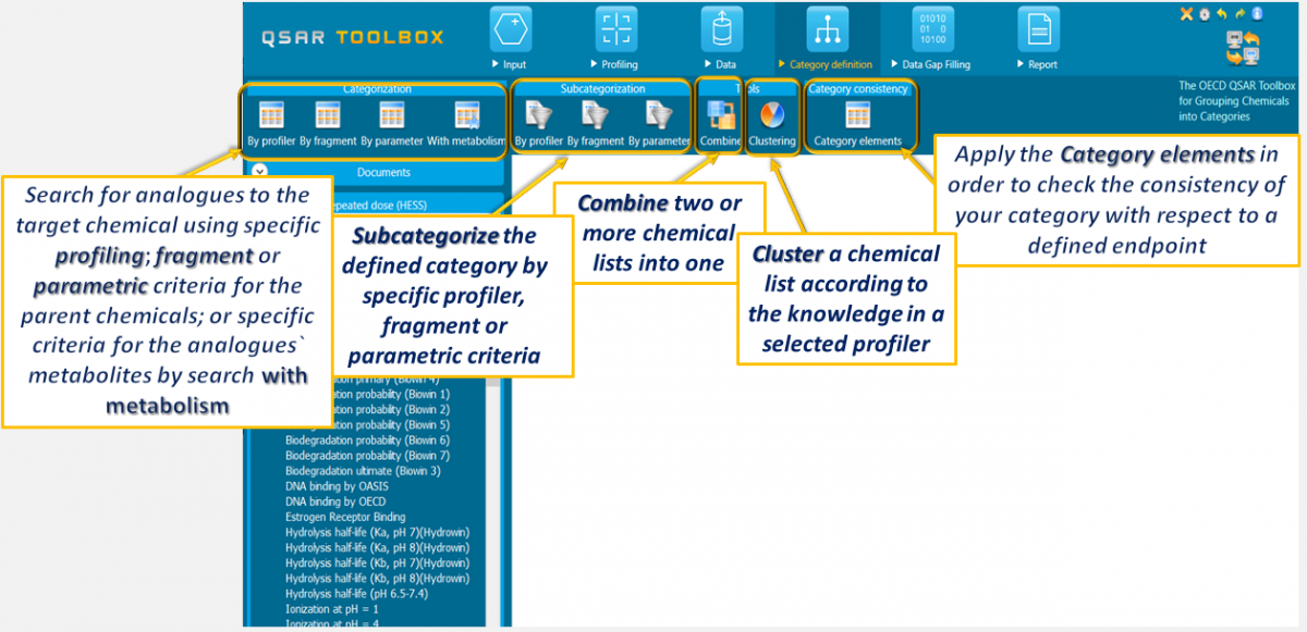 Grouping ⬣ QSAR Toolbox