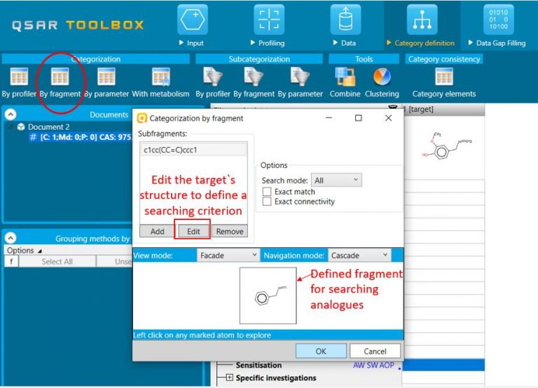 Grouping ⬣ QSAR Toolbox