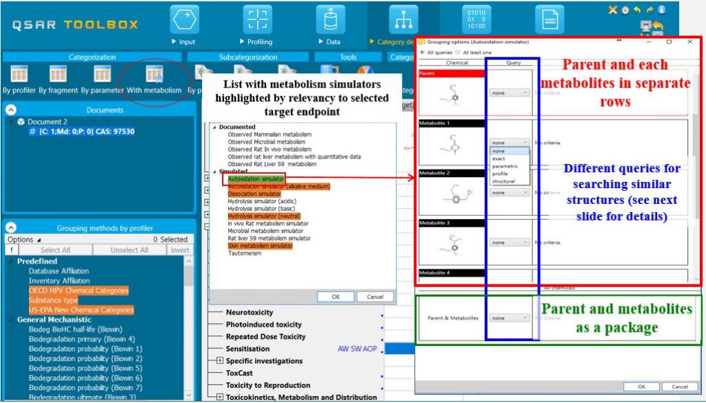 Grouping ⬣ QSAR Toolbox